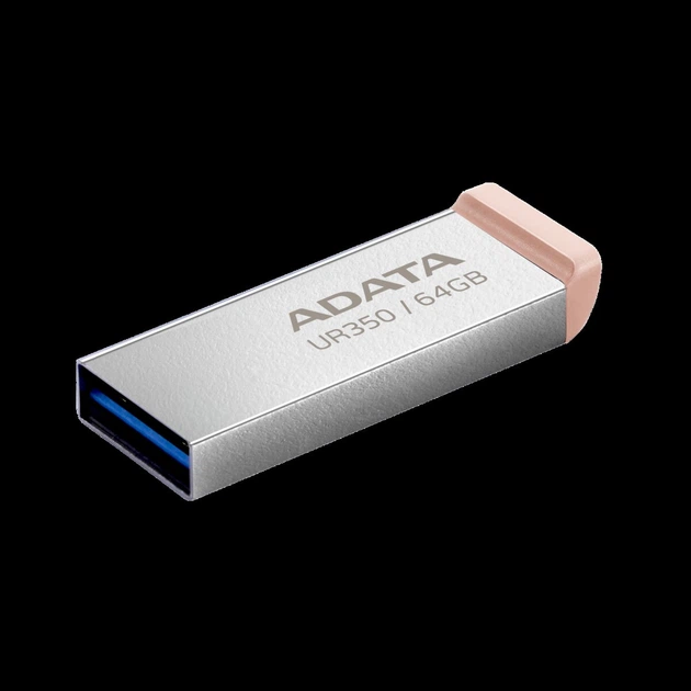 Флеш память A-DATA USB 3.2 UR 350 64Gb Silver/Beige – фото, отзывы ...