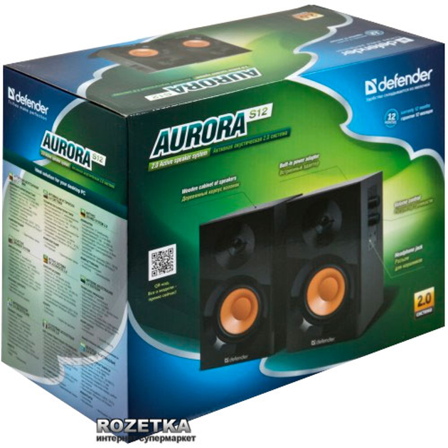 Акустическая система Defender Aurora S12 Black (65415) – фото, отзывы ...