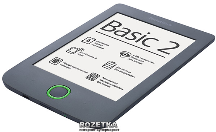 PocketBook 614 Basic 2 Grey + оригинальный чехол! – фото, отзывы ...