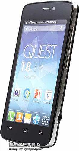 Мобильный телефон Qumo Quest 402 Black – фото, отзывы, характеристики в ...