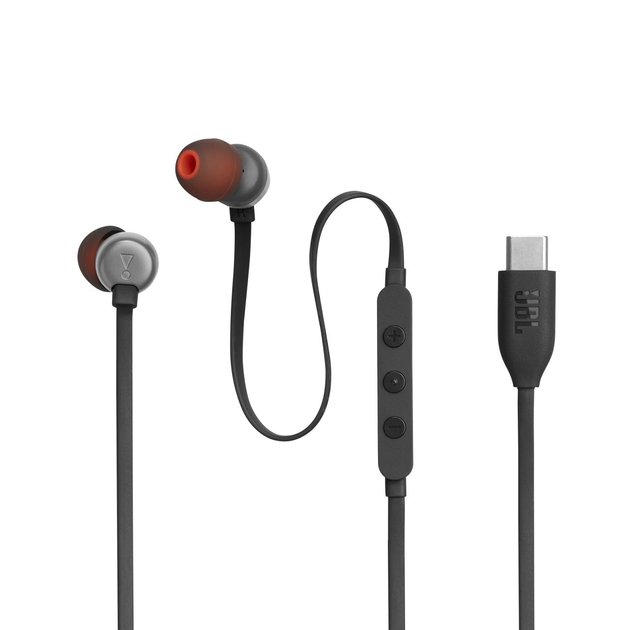 Наушники проводные JBL T310C USB-C (JBLT310CBLK) гарнитура с микрофоном ...