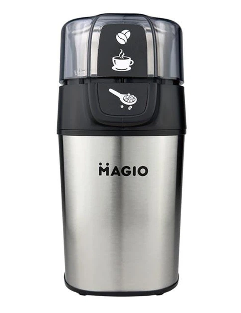 Кавомолка з титановими ножами Magio MG-195 подрібнювач кавових зерен спецій Мультималка Чорна ...