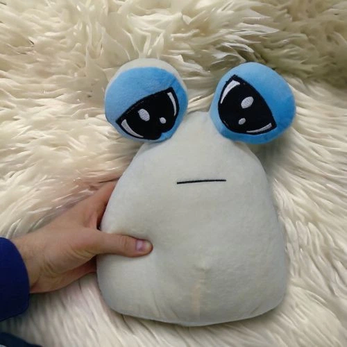 Мягкая игрушка "Инопланетянин Pou (Поу)", 30 см (белый) – фото, отзывы ...