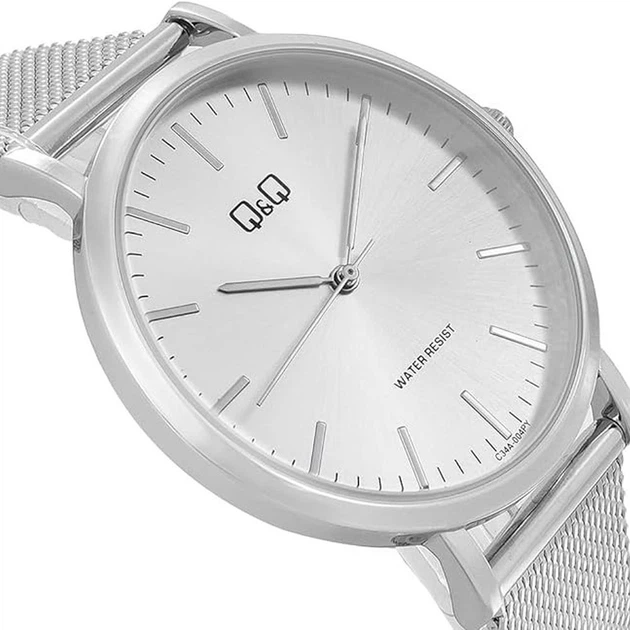 Q&Q C34A-004PY Сріблястий годинник для носіння на зап'ястя. – фото, відгуки, характеристики в ...