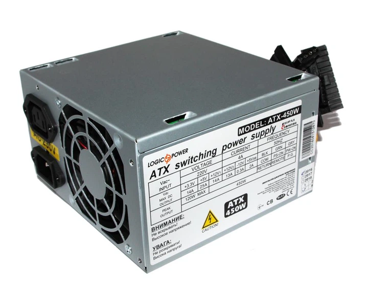 Блок живлення 450W Logic Power ATX-450W, ATX Б/В – фото, відгуки, характеристики в інтернет ...