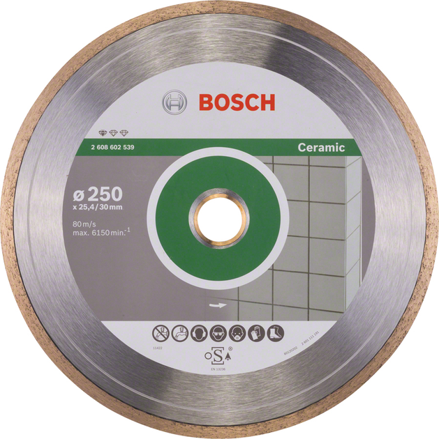 Алмазный диск отрезной Bosch Standard for Ceramic 250 x 30/25.40 ...