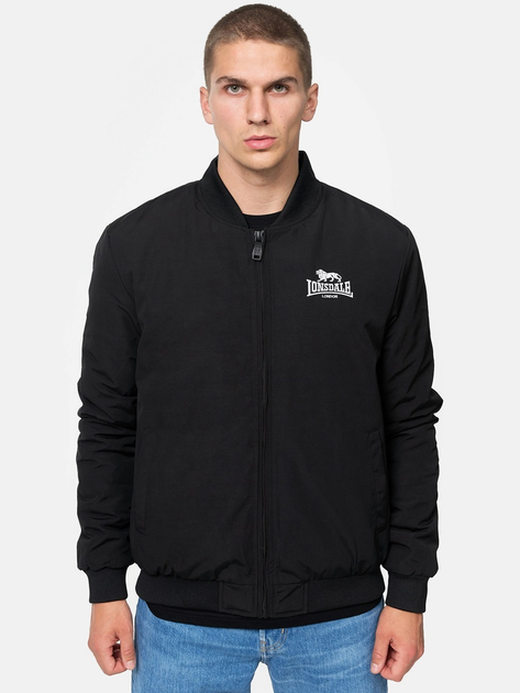 Бомбер мужской Lonsdale Meadow 117515-1500 XXL Черный (4255581514002 ...