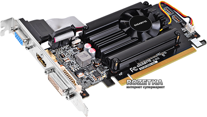 Видеокарта Gigabyte PCI-Ex GeForce GT 720 1024MB DDR3 (64bit) (797/1800 ...