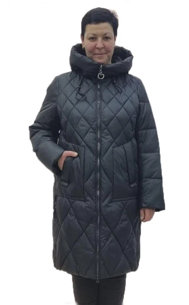 Зимний женский пуховик Mishele 23232B 60, Черный – Брендовая одежда | ROZETKA