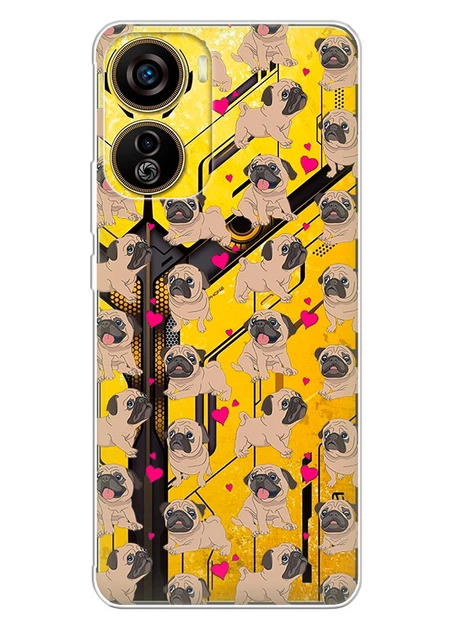 Прозрачный силиконовый чехол iSwag для ZTE Nubia Neo 5G с рисунком ...