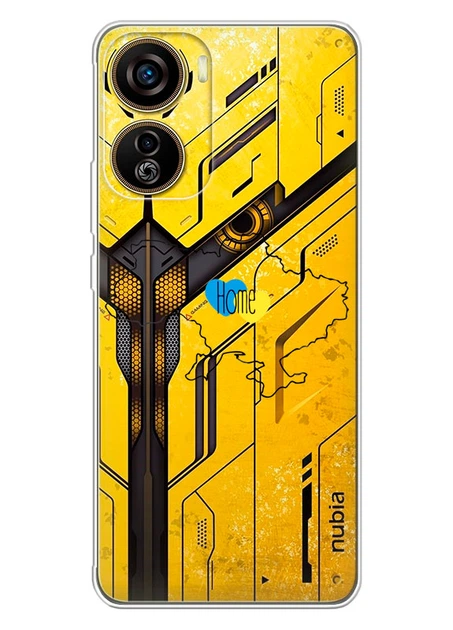 Nubia Neo 5G прозрачный силиконовый чехол iSwag с украинским дизайном ...