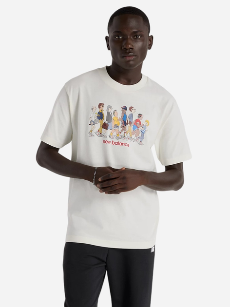 Футболка хлопковая длинная мужская New Balance Archive Walk MT43553SST ...