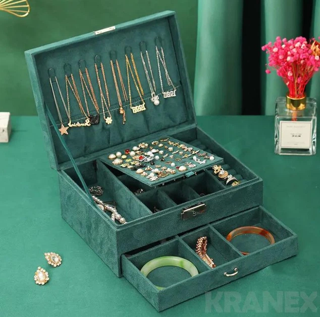 Шкатулка для украшений органайзер для драгоценностей футляр для ювелирных изделий и часов