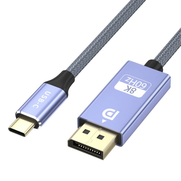 Кабель USB Type C to DisplayPort ver 1.4 8K 60 hz, 4K 122 hz ...