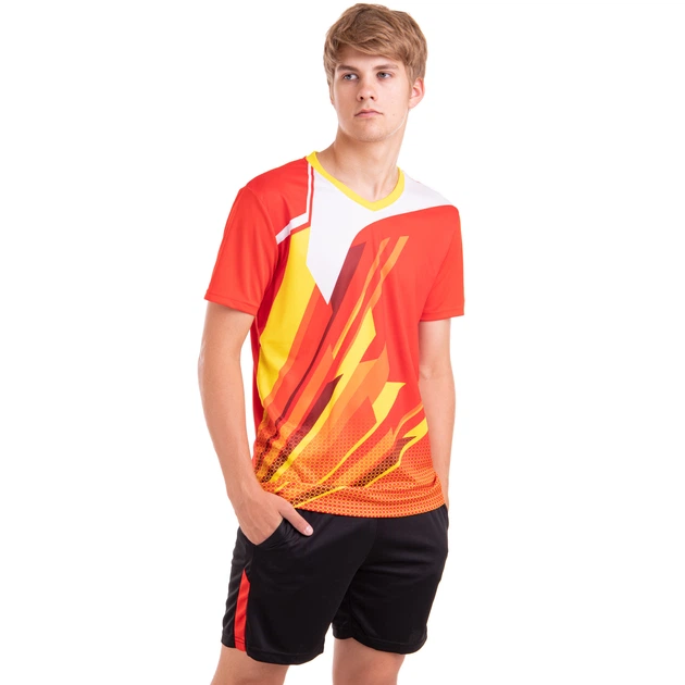 Форма волейбольна чоловіча футболка та шорти LIDONG LD-P811 M Червоний ...