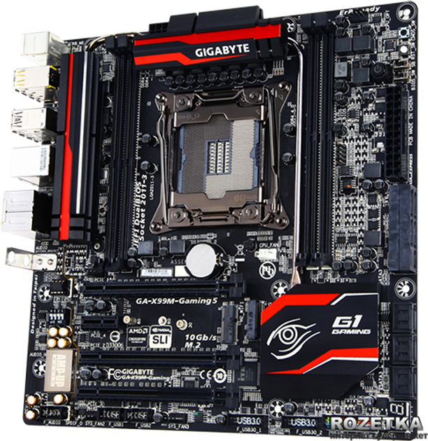 Материнская плата Gigabyte GA-X99M-Gaming 5 (s2011-3, Intel X99, PCI-Ex ...