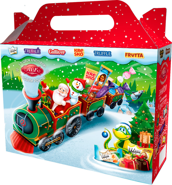Набор кондитерских изделий АВК № 5 Веселый поезд 750 г (4823105816323 ...