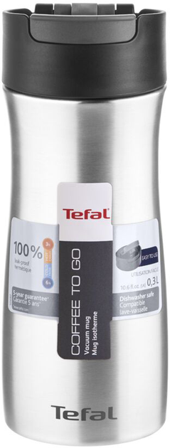 Термокружка Tefal Coffee to go 0.3 л (K3121014) – купить онлайн на ROZETKA