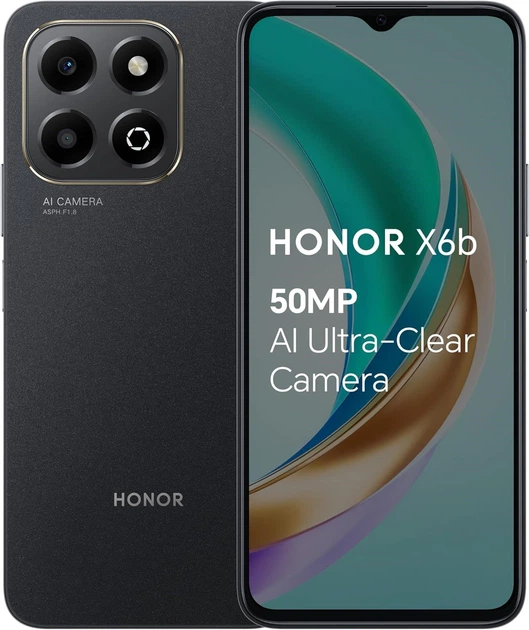 Мобильный телефон Honor X6b 4/128GB Midnight Black (13024999) – фото ...