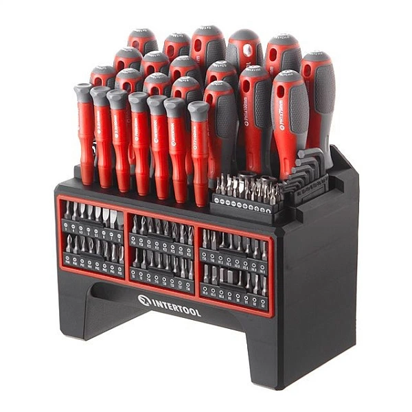 Набор отверток с комплектом насадок 114 предметов Intertool, VT-3372 – фото, отзывы ...