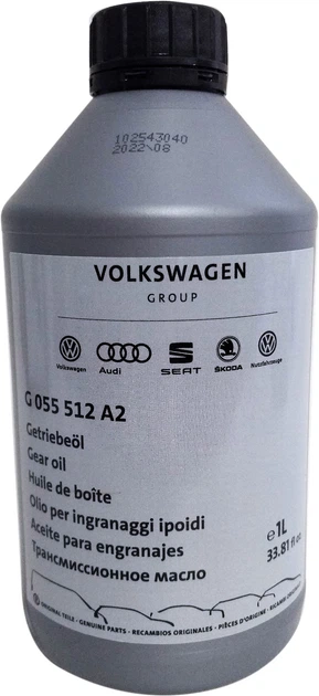Трансмиссионное масло VAG Gear Oil 1 л (G055512A2) – фото, отзывы ...