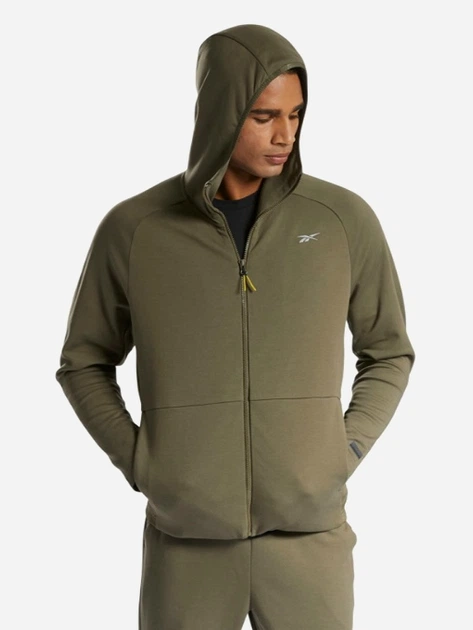 Спортивная кофта мужская Reebok He9595 XS Хаки (4065424131163 ...