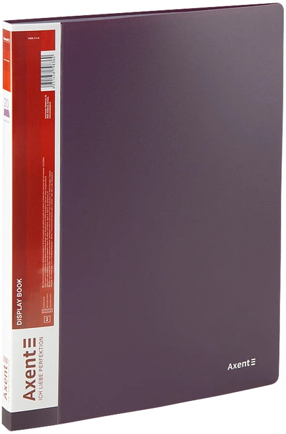 Папка пластиковая Axent А4 20 файлов сливовая (1020-11-A) – фото, отзывы, характеристики в ...