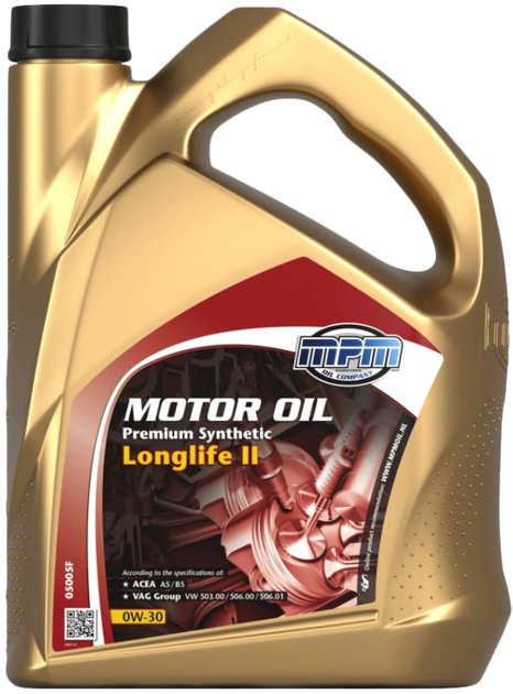 Моторное масло MPM Premium Synthetic Longlife II 5 л (MPM 05005F ...