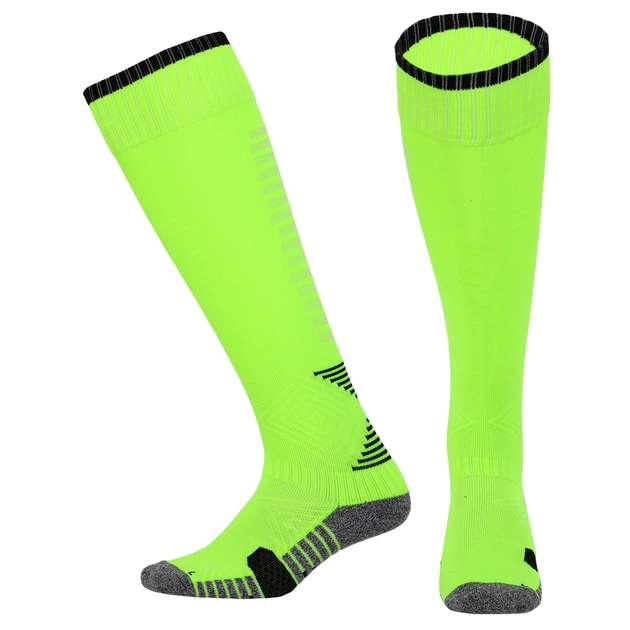 Гетры футбольные детские SPOINT SJM661 (нейлон, полиэстер, размер S/28-33-UKR, цвет салатовый ...