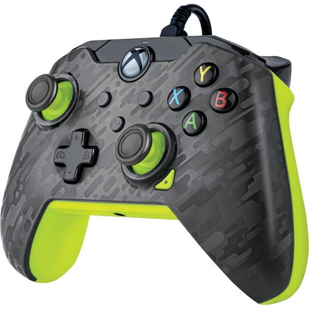 Дротовий геймпад PDP Electric для Xbox Series/Xbox One/PC Carbon-Green (049-012-CMGY) – фото ...