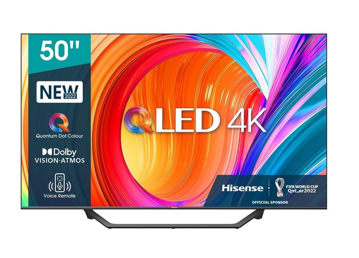 Телевизор 50 дюймов Hisense 50A7HQ (QLED 4К Smart TV T2/S2 Bluetooth ...