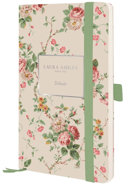 Еженедельник датированный Axent 2025 Partner Laura Ashley Delicate 125x195 мм 96 листов (8524-25 ...
