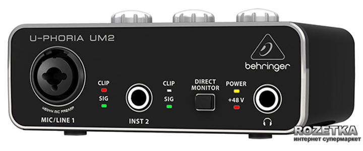 Аудиоинтерфейс Behringer U-Phoria UM2 – фото, отзывы, характеристики в ...