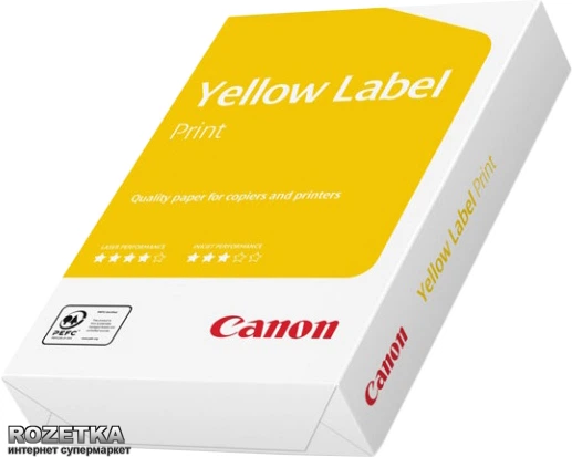 Папір офісний Canon Yellow Label Print А4 80 г м2 клас С 500 аркушів