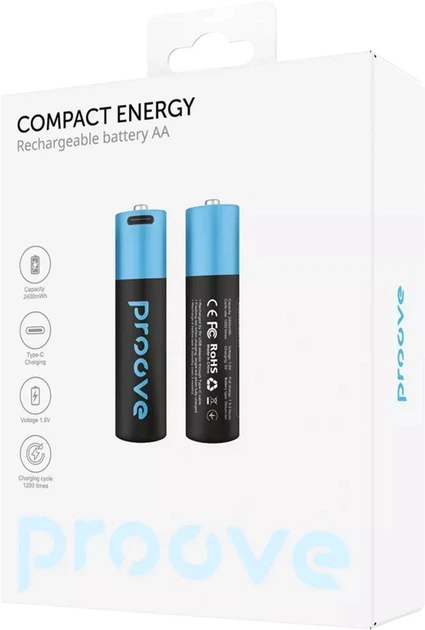 Акумуляторні батарейки Proove Compact Energy AA 2 шт (54808) – фото ...