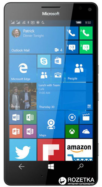 Мобильный телефон Microsoft Lumia 950 XL Dual Sim Black + док-станция в ...