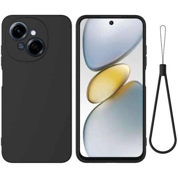 Защитный чехол Deexe Silicone Case для TECNO Spark Go 1 - Black – фото ...