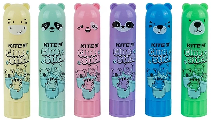 Набір клею-олівця Kite Colorful PVP-основа Тваринки 15 г х 24 шт (K24-1131) – фото, відгуки ...