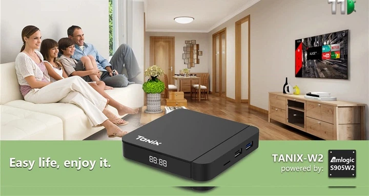 Смарт ТВ Приставка Tanix W2 2/16GB Amlogic S905W2 W2-A Android 11 (Android Smart TV BOX, Андроид ...