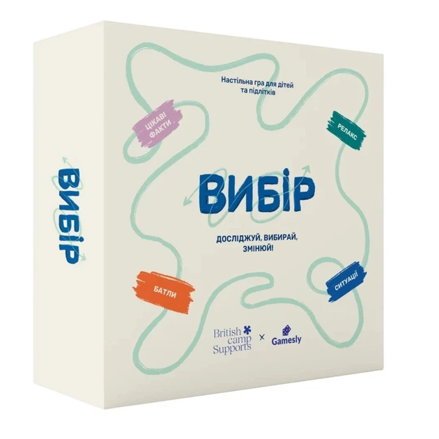 Навчально розважальна настільна гра Вибір 290063 для дітей та підлітків