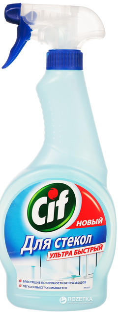 Средство для чистки стекла и блестящих поверхностей Cif 500 мл ...