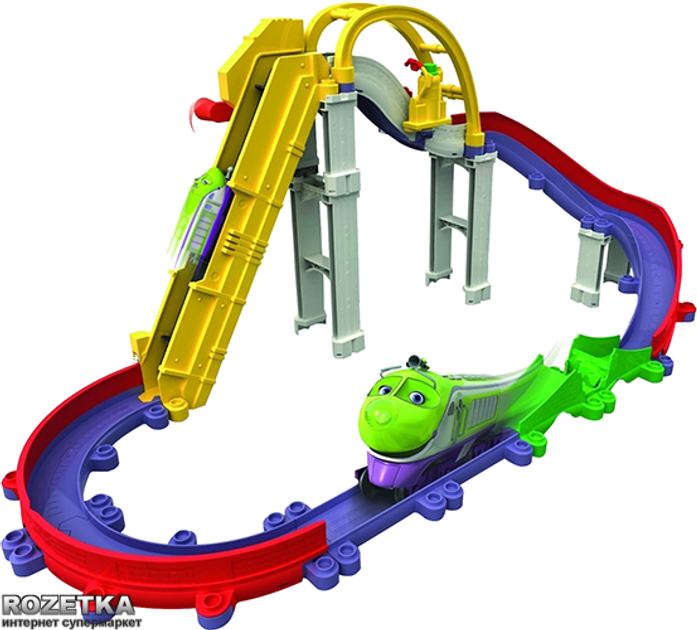 Железная дорога Chuggington Die-Cast Tomy Коко на ремонтной станции ...