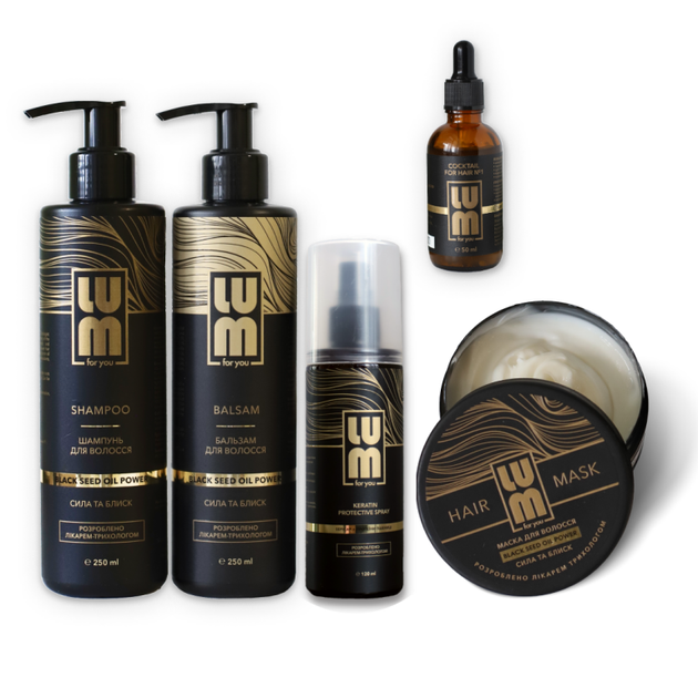 Набір LUM «Професійний догляд за волоссям» (Шампунь + Бальзам + Маска ...