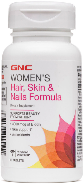 Витамины GNC Hair, Skin and Nails 60 caps (04807155551) – фото, отзывы ...