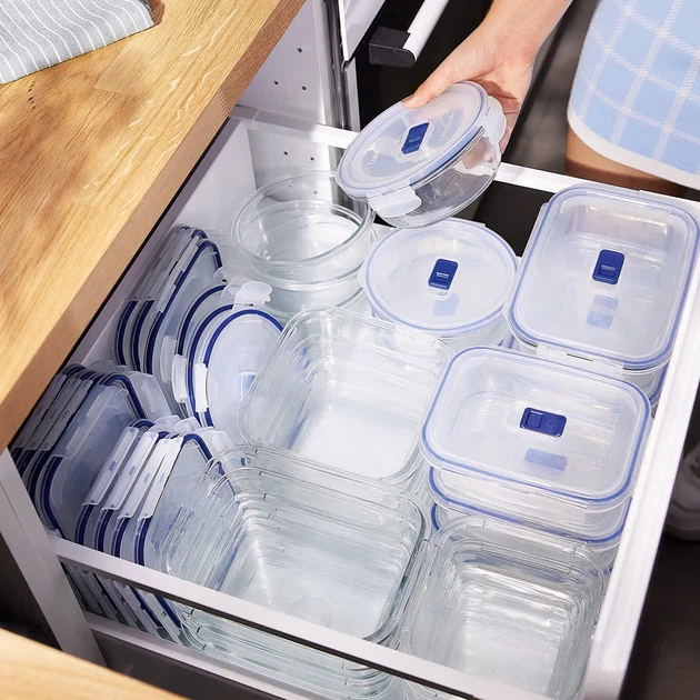 Набір склянних контейнерів Luminarc Pure Box Active 3 шт + сумка ...