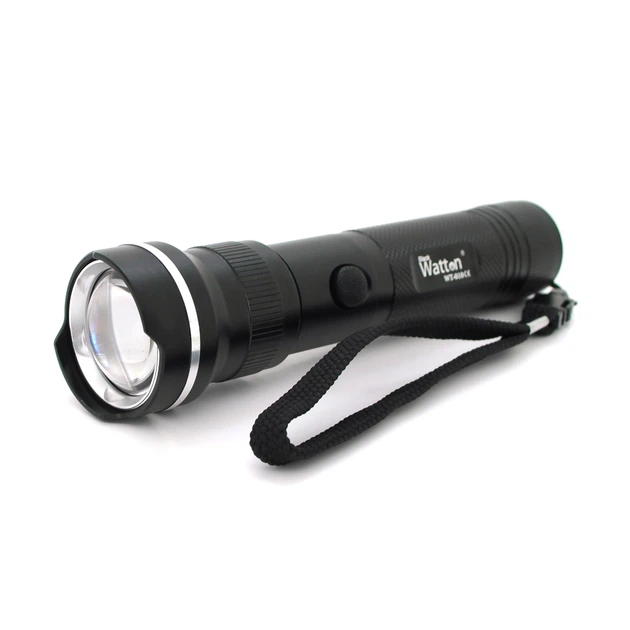 Фонарь ручной Watton WT-010, 1LED CREE Q5, 3W, 5 режима, ZOOM,18650 / 3200mah, Black, IP40, СЗУ ...