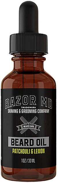 Масло для бороды с экстрактом пачули и лимона - Razor MD Beard Oil ...