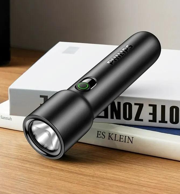 Аккумуляторный фонарь Philips SFL1235, фонарик с зарядкой от USB Type-C ...