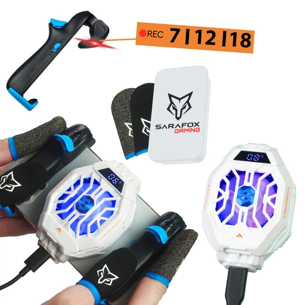 Комплект 8в1 для телефона триггеры Z02 с макросом охлаждение Black Shark BR30-BS с Пельтье ...