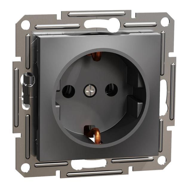 Розетка Schneider Electric EPH2900171 220В антрацит, пластик, с ...